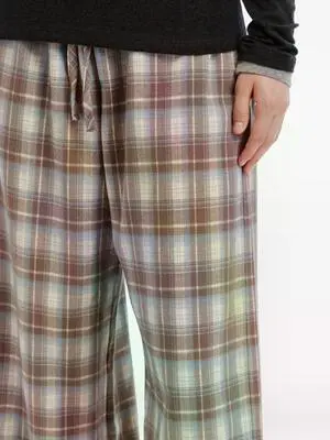 B+AB Plaid Wide-leg Trousers