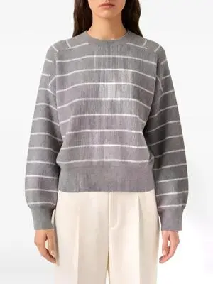 Brunello Cucinelli Striped Crew-neck Sweater