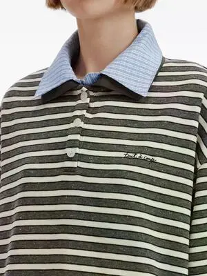 TOUT A COUP Striped Layered Sweater