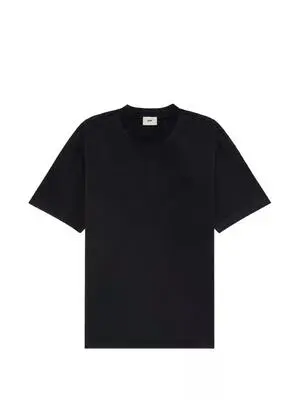 AUTRY Logo-embroidered Cotton T-shirt - Black