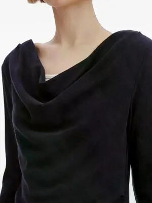 B+AB Cowl-neck Layered-effect Top