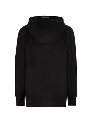 C.P. COMPANY Diagonal Raised Fleece Hooded Zip Lens Sweatshirt