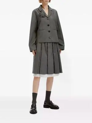 MINI CREAM Star-patchwork Single-breasted Jacket