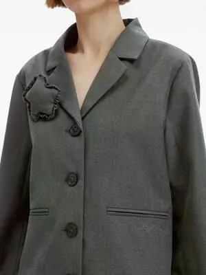 MINI CREAM Star-patchwork Single-breasted Jacket