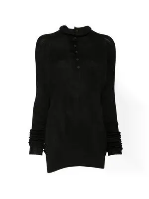 Y’s Ribbed Sweater - Black