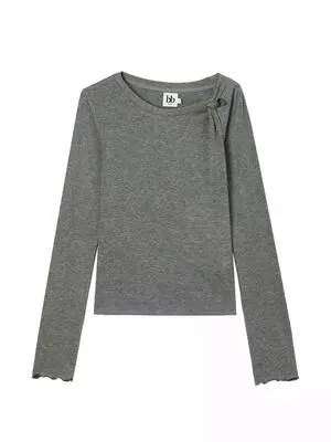 B+AB Knot-detail Long-sleeve Top - Grey