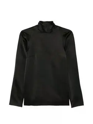DARKPARK Satin High-neck Top
