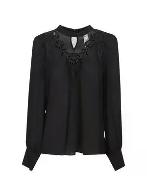 TWINSET Lace-appliqué Blouse