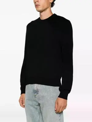 SUNFLOWER Ribbed-knit Crew-neck Sweater