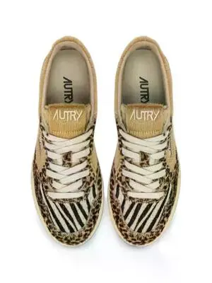 AUTRY Leopard-print Zebra-print Sneakers