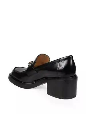 TOD'S Logo-plaque Block-heel Loafers
