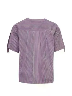 3.1 Phillip Lim Striped Short-sleeve Blouse