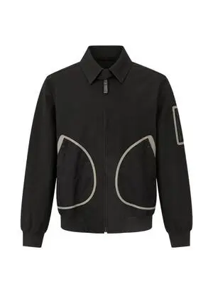 MASSIMO OSTI STUDIO Harrington Zip-up Jacket - Brown