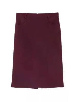 Ermanno Scervino Belt-loop Rear-slit Midi Skirt