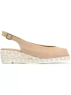 CastaÑer Wedged Slingback Peep Toe Sandals