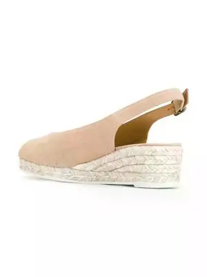 CastaÑer Wedged Slingback Peep Toe Sandals