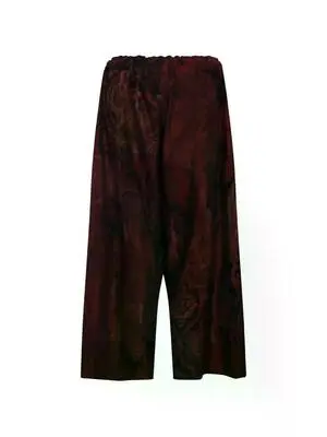 Y’s Paisley-print Wide-leg Trousers