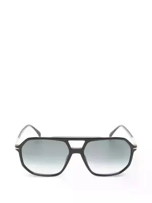 DB EYEWEAR BY DAVID BECKHAM Geometric-frame Sunglasses - Black
