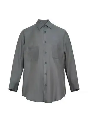 Yohji Yamamoto Patch-pocket Long-sleeve Shirt