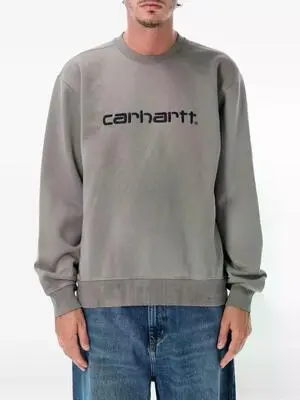 Carhartt Work In Progress Logo-embroidered Sweater - Grey
