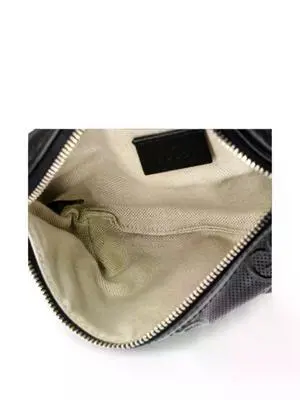 Gucci Gg Embossed Perforated Leather Small Belt Bag