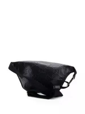 Gucci Gg Embossed Perforated Leather Small Belt Bag