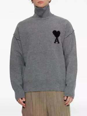 AMI Paris De Coeur Turtleneck Sweater