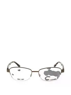 EMOZIONI Oval-frame Glasses - Brown