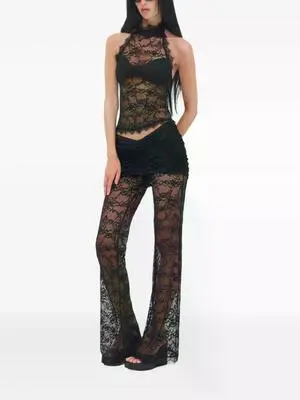 OW Selah Floral-lace Halterneck Top
