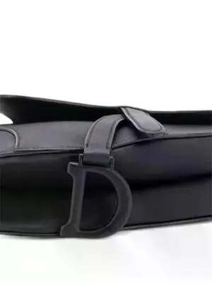 Dior Ultra Matte Saddle Handbag With Strap Leather Mini Shoulder Bag