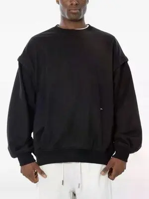 SONGZIO Embroidered Layered-effect Sweatshirt