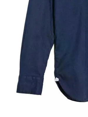 LUIGI BORRELLI Rio Spread-collar Shirt - Blue
