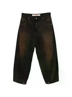 PDF Faded Graphic-print Jeans