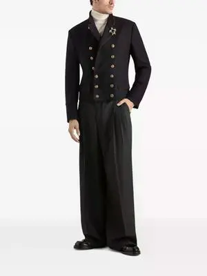 Dolce & Gabbana Double-breasted Wool Frock Coat