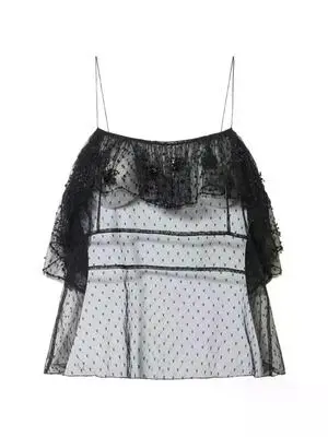 Isabel Marant Étoile Olaja Embroidered Plumetis Lace Top