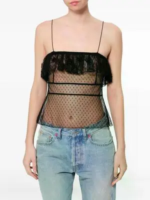 Isabel Marant Étoile Olaja Embroidered Plumetis Lace Top