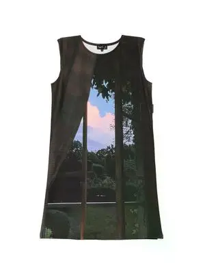 AGNES B. Graphic-print Midi Dress