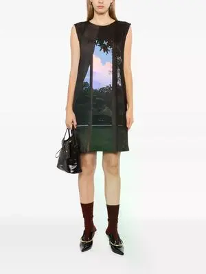 AGNES B. Graphic-print Midi Dress