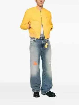 PDF Distressed Graphic-print Jeans