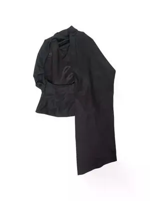 RÓHE Draped Open-back Top - Black