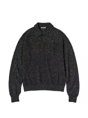Auralee Cashmere Nep-knit Sweater - Grey