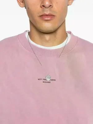 Drole De Monsieur Slogan-print Sweatshirt