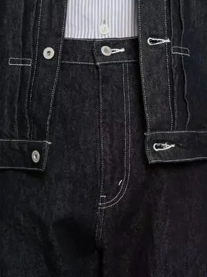 Comme Des Garçons Contrast-stitch Wide-leg Jeans