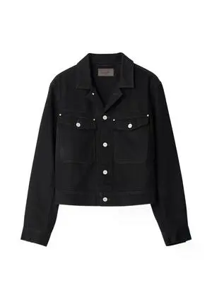 LEMAIRE Trucker Jacket In Heavy Denim - Black