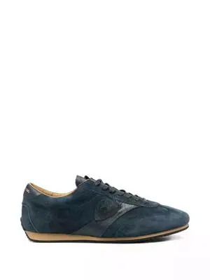 Philippe Model Logo-patch Suede Sneakers - Blue