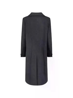 Tagliatore Jole Belted Double-breasted Coat - Grey