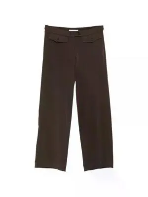 Gimaguas Button-detail Straight-leg Trousers - Brown
