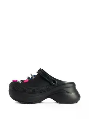 Balenciaga Patch-embellished Clogs