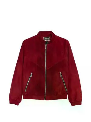 MITILIANE COUTURE Suede Zip-up Jacket - Red