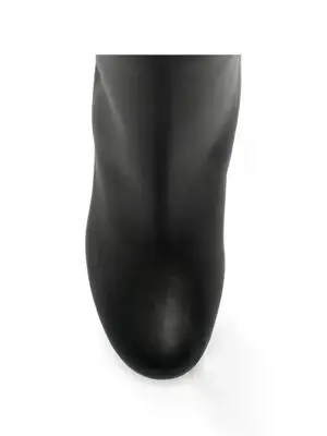 FERRAGAMO Elli Gancini-buckle Leather Boots - Black